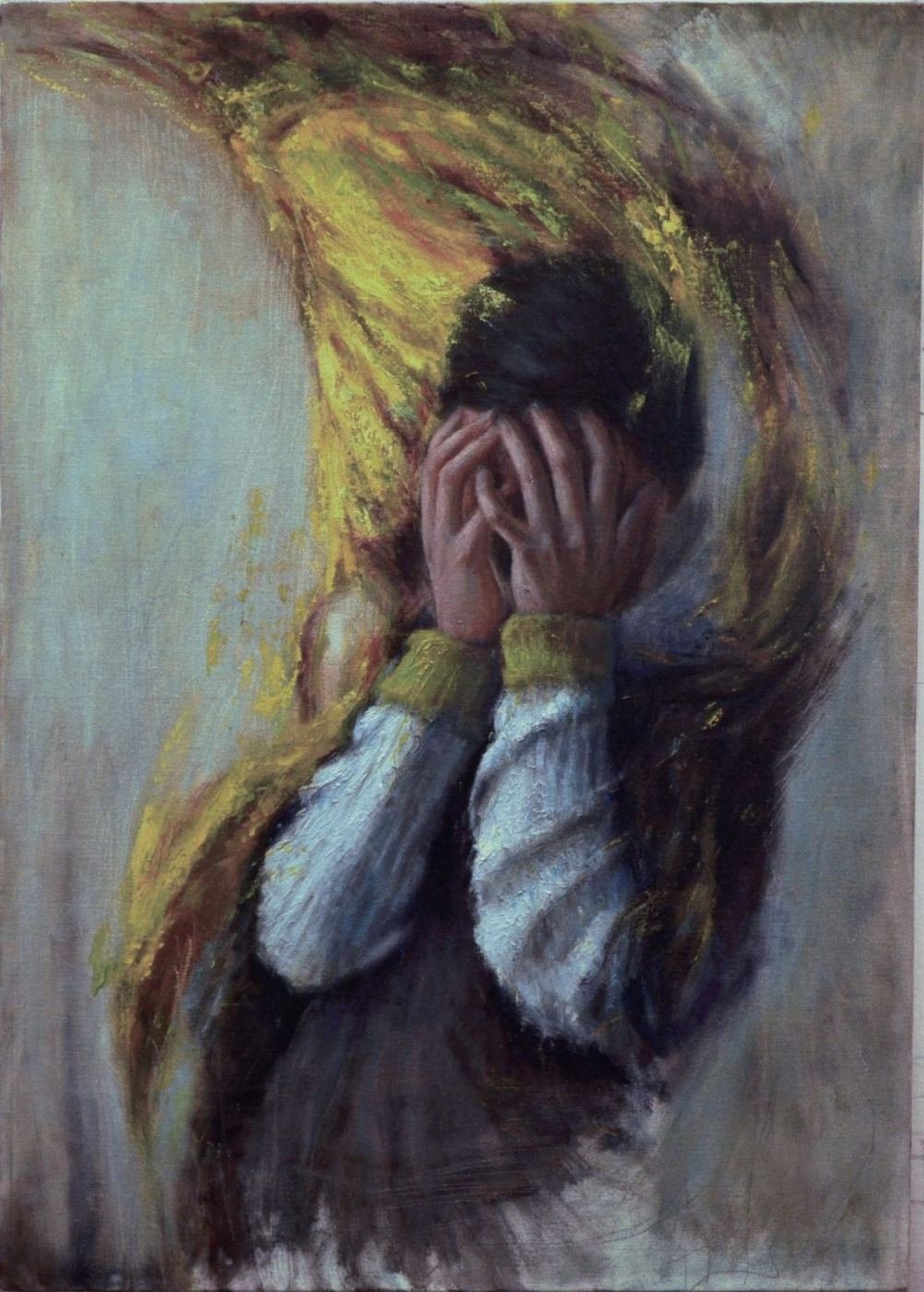 «Retrato Sin Nombre» Óleo sobre tela, 50 x 70 cm (2019) – Bahía Utópica